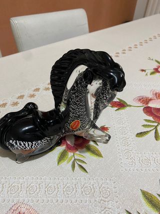 Elegante espositore in vetro Murano 