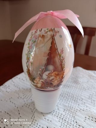 Uovo decorazione Pasqua Blanc Mariclò