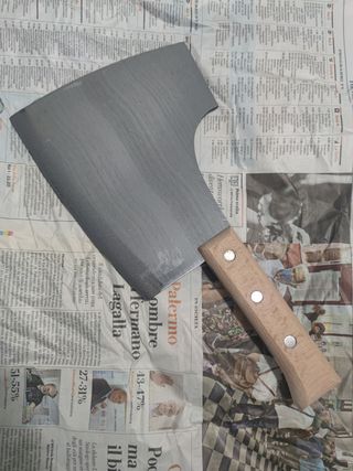 MANNAIA MACELLAIO PROFESSIONALE IN ACCIAIO 