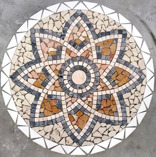 rosone mosaico mosaici in marmo per pavimenti 90cm
