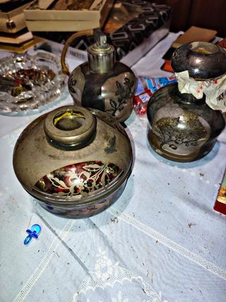 Antiguo juego de almacenaje set contenitori argent