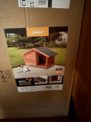 CUCCIA IN LEGNO PER CANE M/L