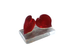 Coppia Cuori in Vetro di Murano