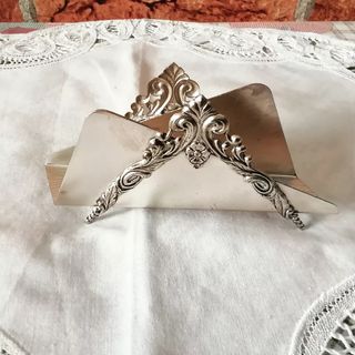 portatovaglioli di metallo Silver Plated