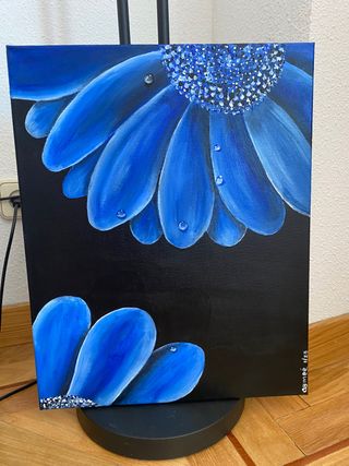 Lienzo pintado a mano en acrilico 40x50