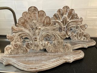 Coppia di mensole in legno di esportazione 