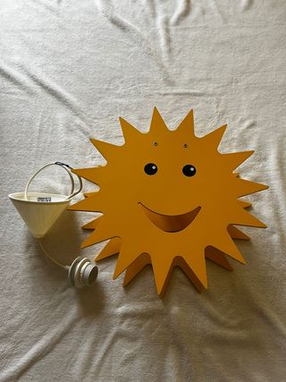 lampadario per stanzetta in legno 