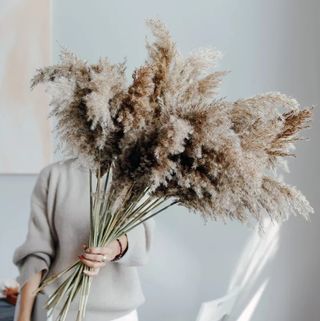 pampas grass decor home 15 pcs