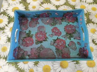 Vassoio decoupage 