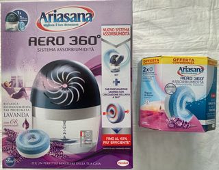 Kit ariasana aero 360' assorbi umidità + 3 ricaric