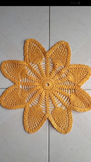 Centro tavola vintage fatto a mano diametro cm. 35