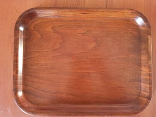 Vassoio in teak Durbois Gerlinol Anni 70 Vintage