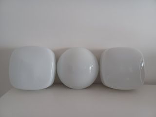 Set Applique Opaline Vetro Globe Vintage