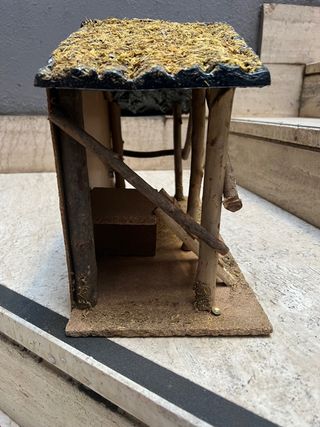 Mangiatoia capanna sacra famiglia presepe