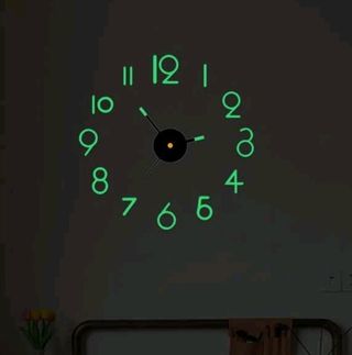 orologio adesivo da parete moderno 35cmx35cm 