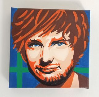 Ed Sheran pop art Portrait