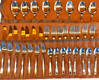 Posate servito da 8  tot. 48 pz aciaio inox Facix