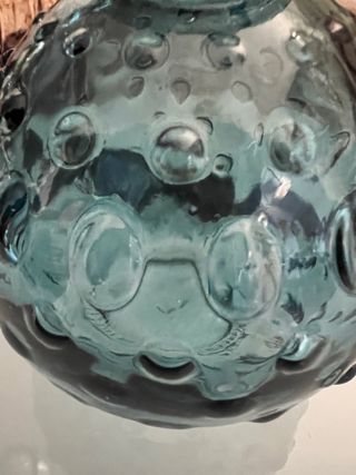 Vasetto in vetro verde petrolio