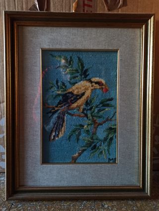 Quadro con uccello cm 36×45.5