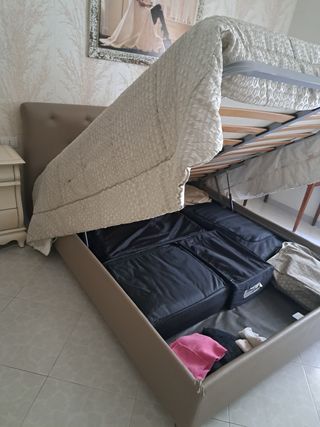 letto matrimoniale contenitore