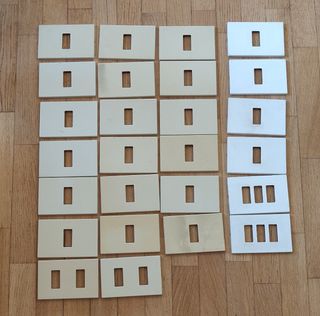 Placchette interruttore Vimar Serie 24, s/supporto