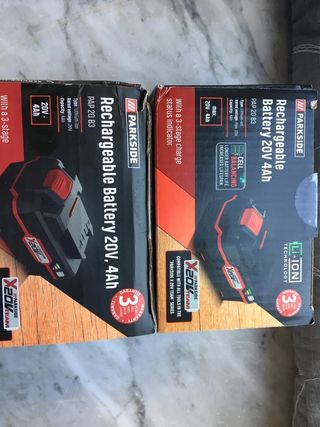 2 Batteria Parkside 20v 4ah