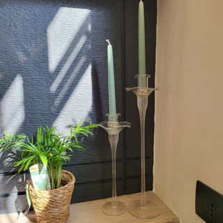 Candelabri in vetro soffiato, bellissimi!