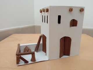 Decorazione Presepe (Casetta con dettagli)