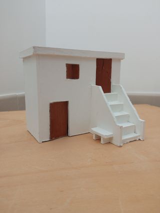 Decorazione Presepe (Casetta con panchina)