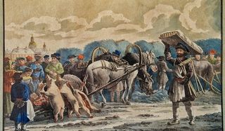 coppia di stampe con cornice