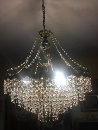 Lampadario con perline 