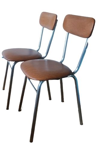 coppia sedie retrò anni '70/80