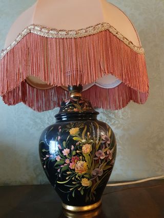 Abat Jour anni ’60 decorata a mano