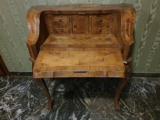 Antiquariato - Secretaire antico in legno di noce 