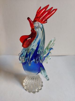 Galletto in vetro di Murano 