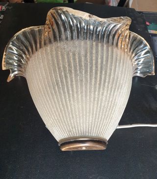 Applique in vetro rigato forma  fiore