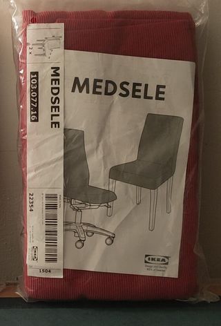 2 FODERE IKEA MEDSELE ELASTICIZZATE COLORE ROSSO