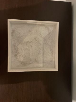 Vassoio in legno e vetro