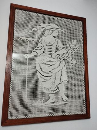 2 Quadri in uncinetto fatto a mano 50x65