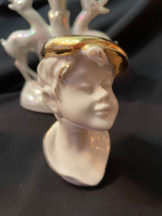 statuina putto ceramica porcellana capodimonte 