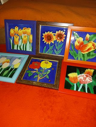 quadretti su piastrella cm 19x19 cm