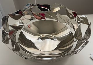 Centrotavola foglie in argento 925 Ottaviani