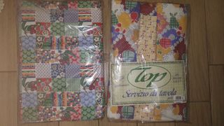 2 tovaglie da 12 in cotone