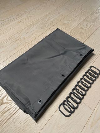 Tenda da bagno grigia 