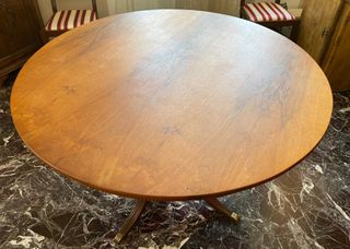 Tavolo rotondo in legno restaurato diam. 120cm