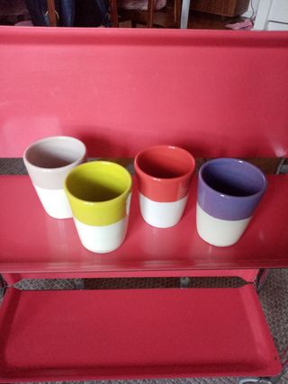 Bicchieri "La Contessa, ceramiche pugliesi" nuovi