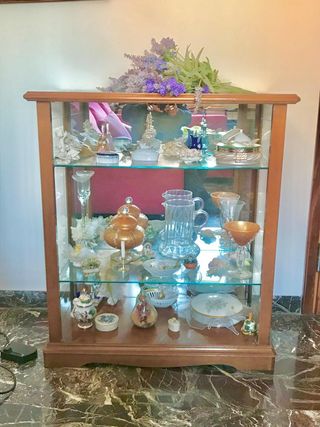 Mobile scaffale in legno soggiorno tipo vetrinetta