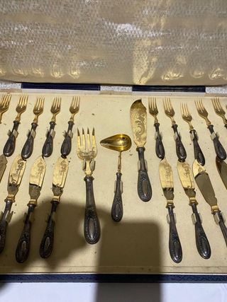 Set di posate antiche argento