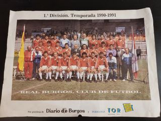 Poster Real Burgos 1990/91 Diario Burgos de segunda mano por 5 EUR en Burgos en WALLAPOP