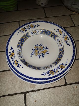 set piatti saxon bluue Oxfort